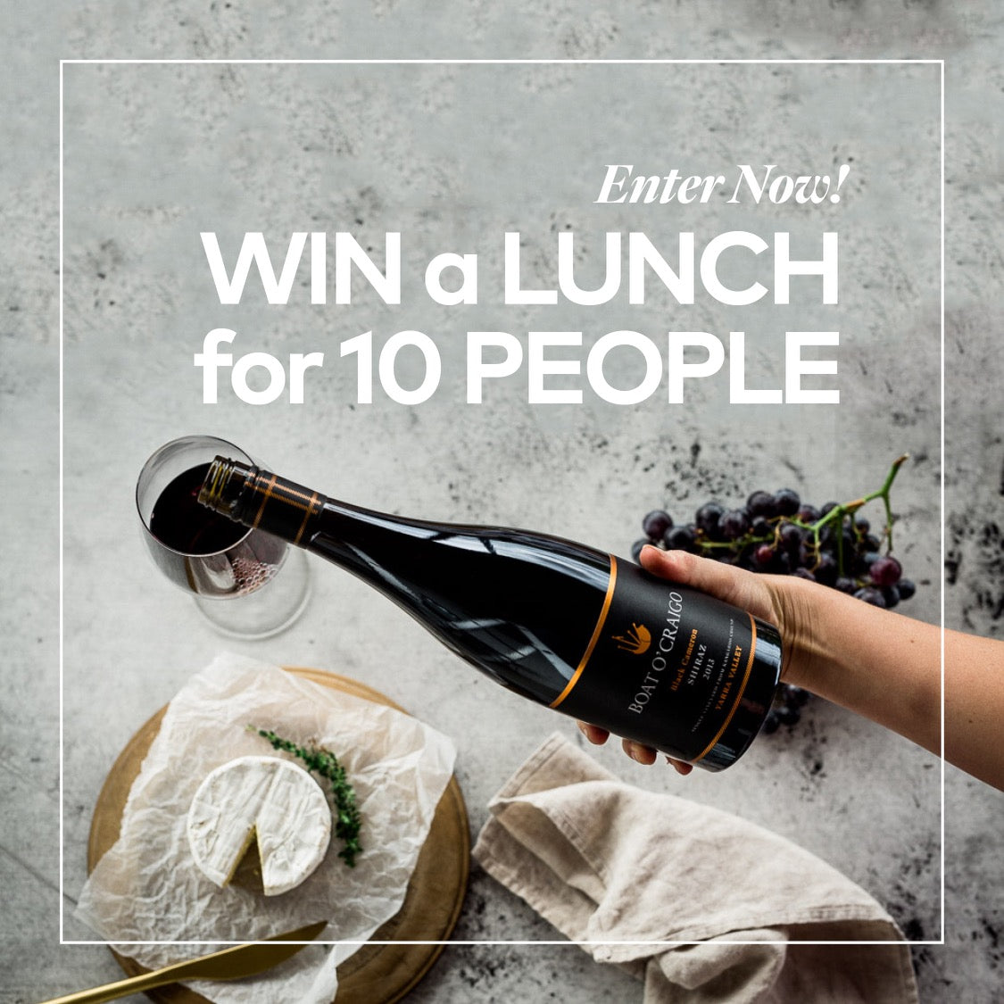 Win a lunch for 10 people at Boat O'Craigo! – Yarra Valley Smaller Wineries
